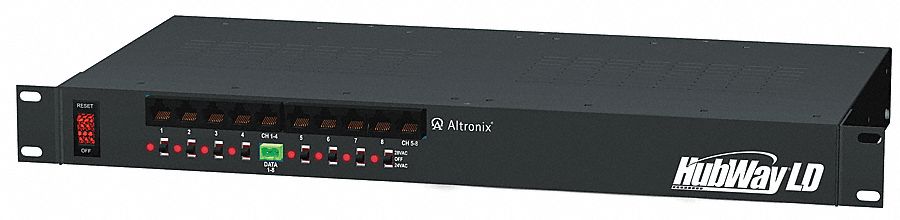 Steel Active UTP Hub W/Power 8 Channel 8 Ac Balun Isolated with Black ...